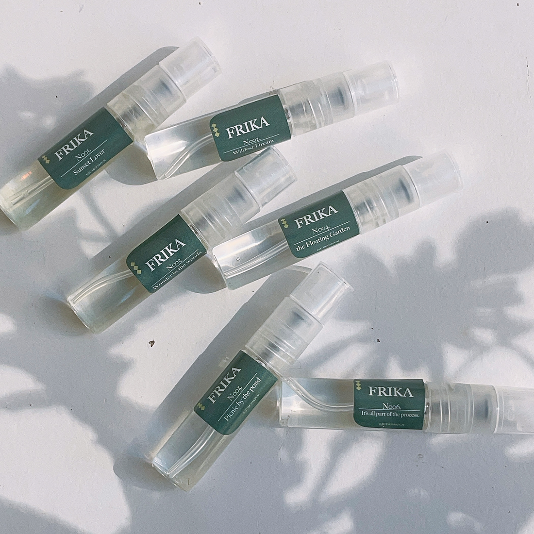 FRIKA天然能量水晶香水樣品套裝 – FRIKA Nature Collection